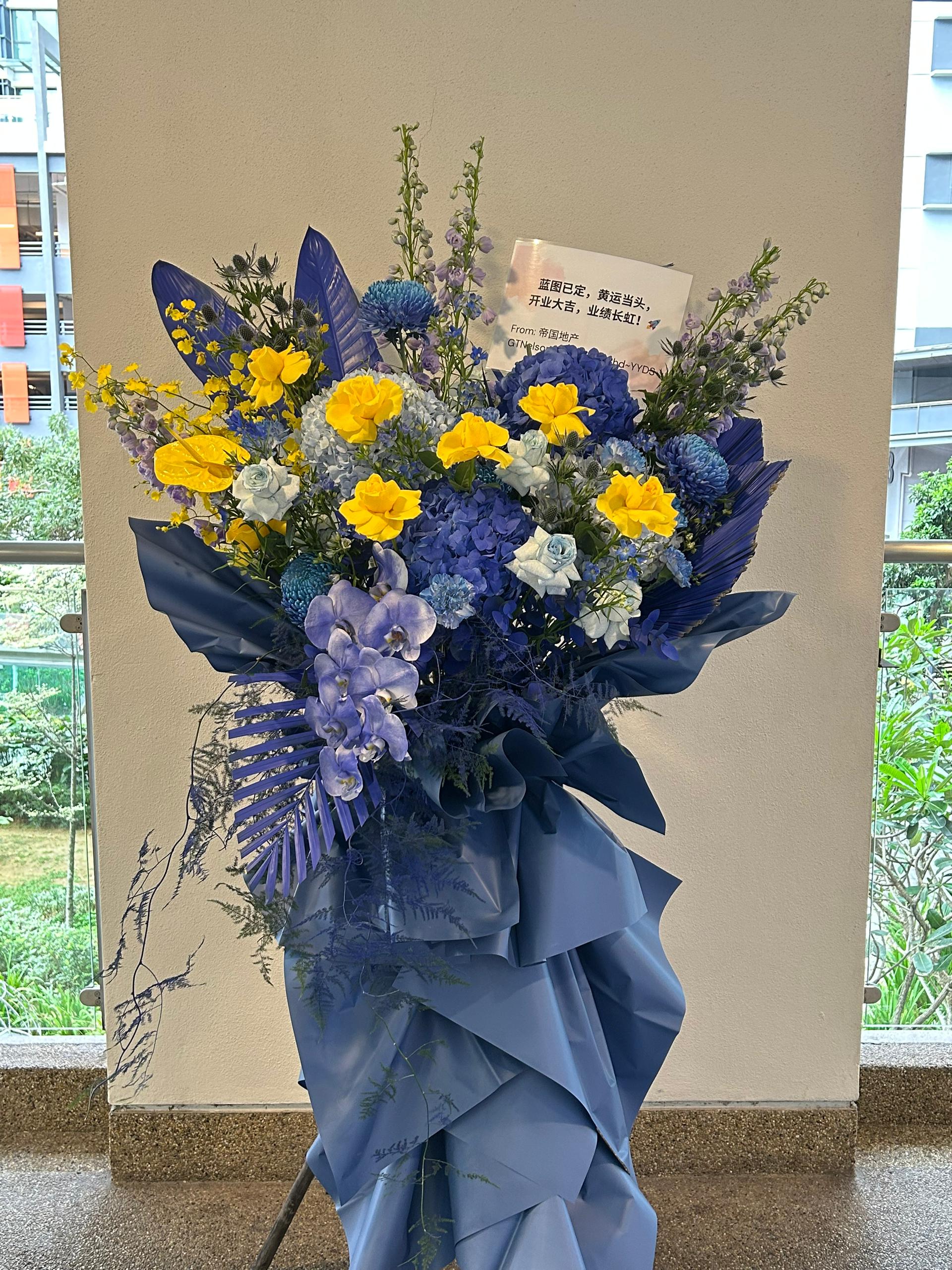 Royal Blue Opening Stand - Sariya Florist